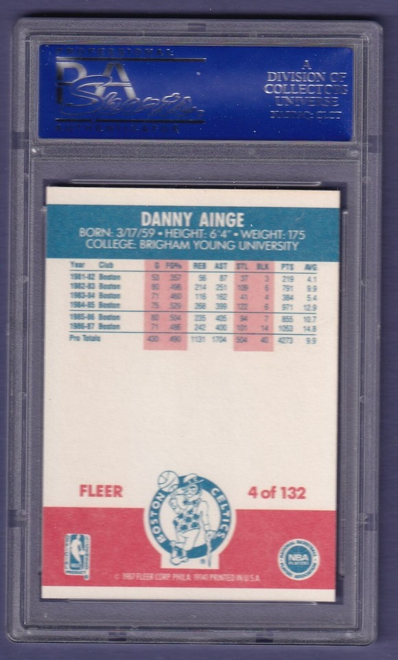 1987 Fleer #4 Danny Ainge PSA 9 | eBay