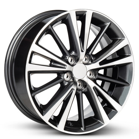 New Wheel For 2014-2019 Toyota Corolla 16 Inch Machined Gray Alloy Rim ...