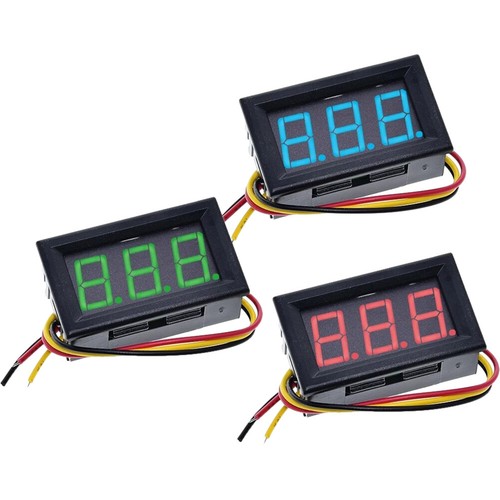 0.56IN LED Digital Voltage Meter Convenient 2 Wire Voltage Gauge Meter ...