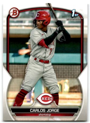 2023 Bowman Prospects Carlos Jorge Cincinnati Reds #BP-120 1ST BOWMAN ...