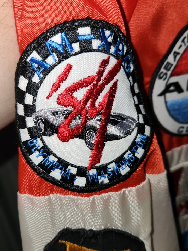 Vintage Jacket Racing AMC RAMBLER Hot Rod Patches 1960s USA made RED ...