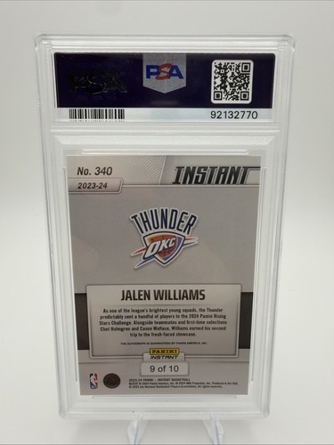2023 Panini Instant - Jalen Williams #340 Red White Blue Autographs for ...