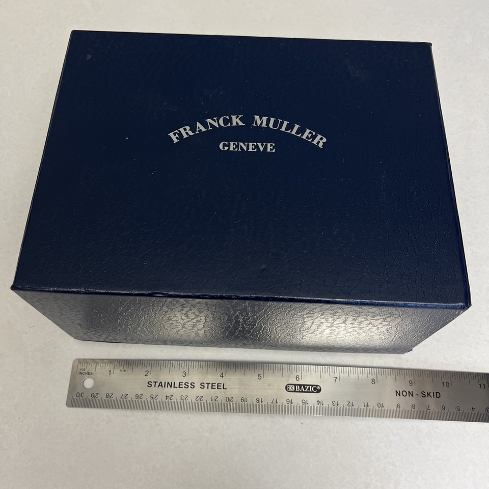 Franck Muller Box Set Black & Brown Wood Laminate Lacquer Inner Blue Outer | eBay