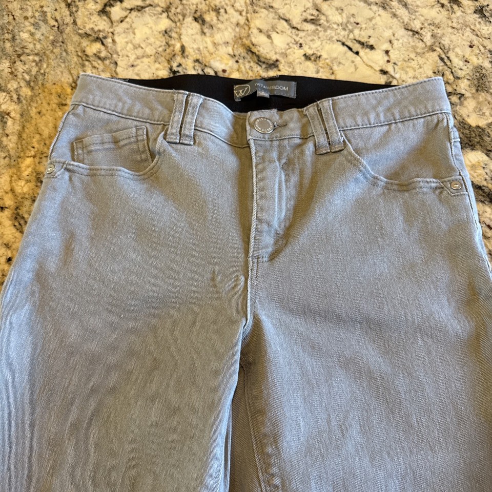 Wit & Wisdom Tatum Ab Solution HR Frayed Ankle Flare Jeans -Deep ...