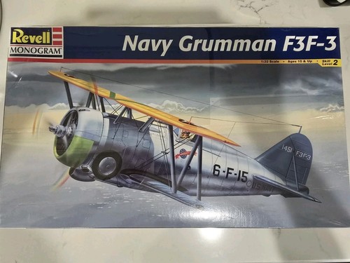 1/32 Scale Revell, Navy Grumman F3F-3 Airplane Model Kit #85-5835 BN ...