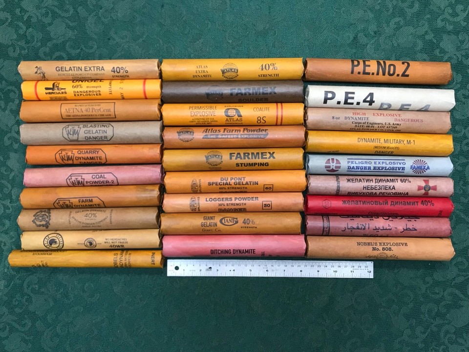 HUGE COLLECTION inert dynamite sticks, price reduced! | eBay