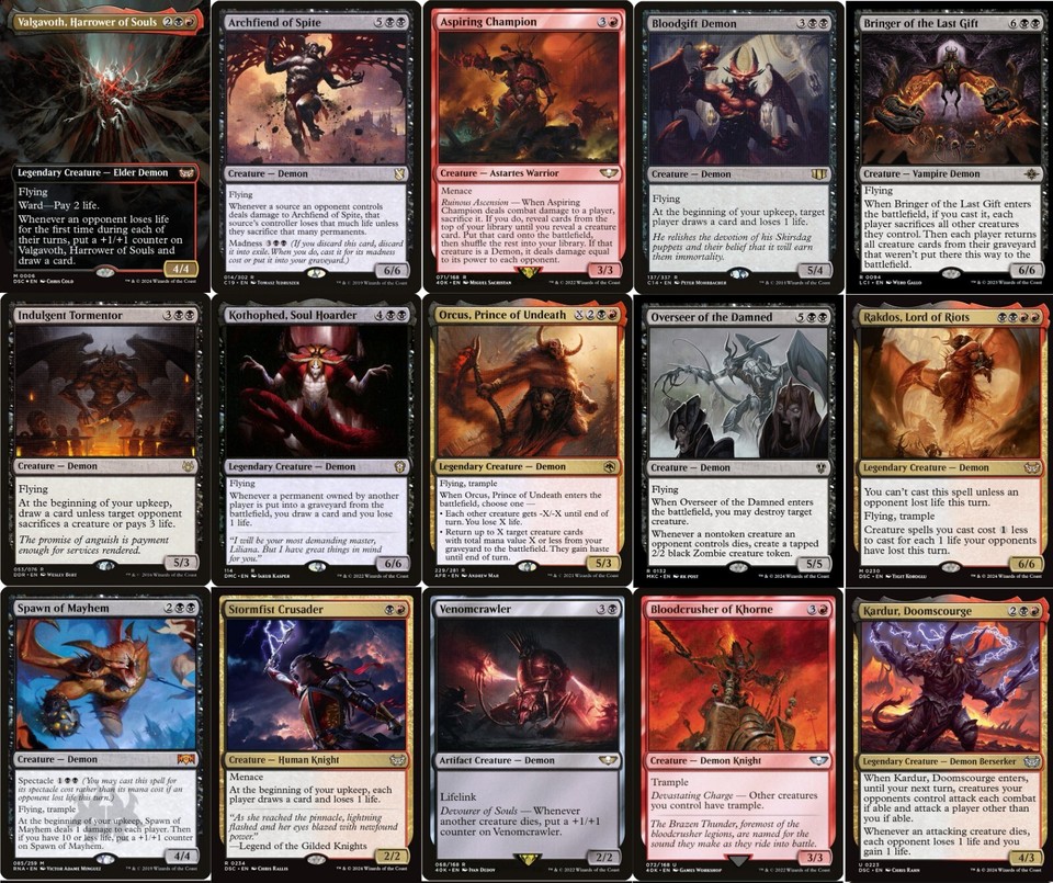 Elite Commander Demon Deck - Valgavoth - Rakdos - Very Strong - 100 Card - MTG!! | eBay