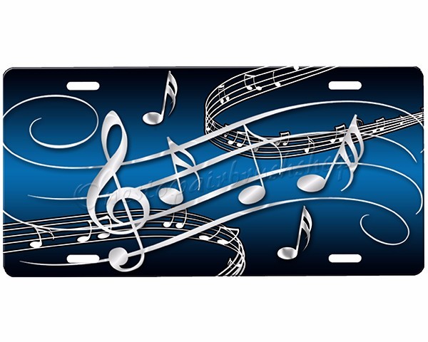 Music Notes license plate | eBay