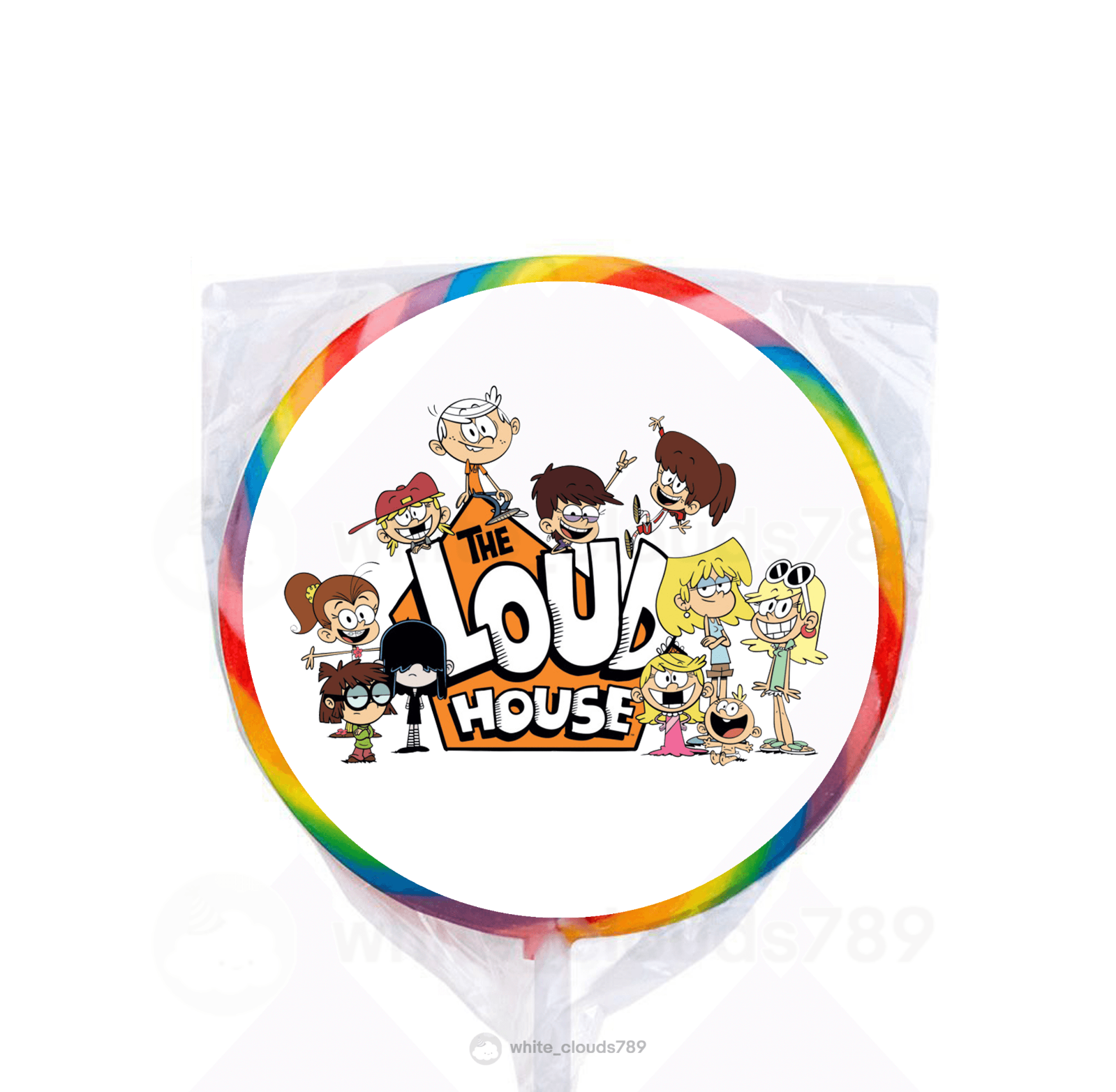 24 The Loud House 1.67" Sticker Labels for Bag Lollipop Birthday Party ...