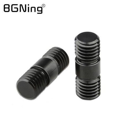 2x M12 Thread Rod Extension Connector Black 15mm Rail Support System ...