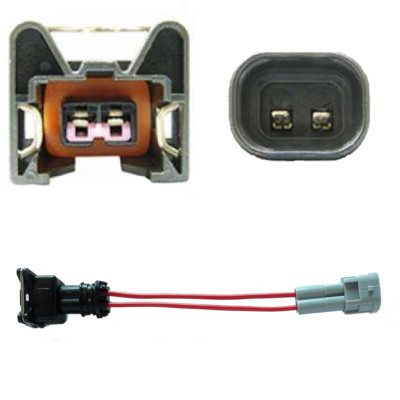 Adaptateur connecteur injecteur BOSCH EV1 (Female) > NIPPON DENSO (Male ...