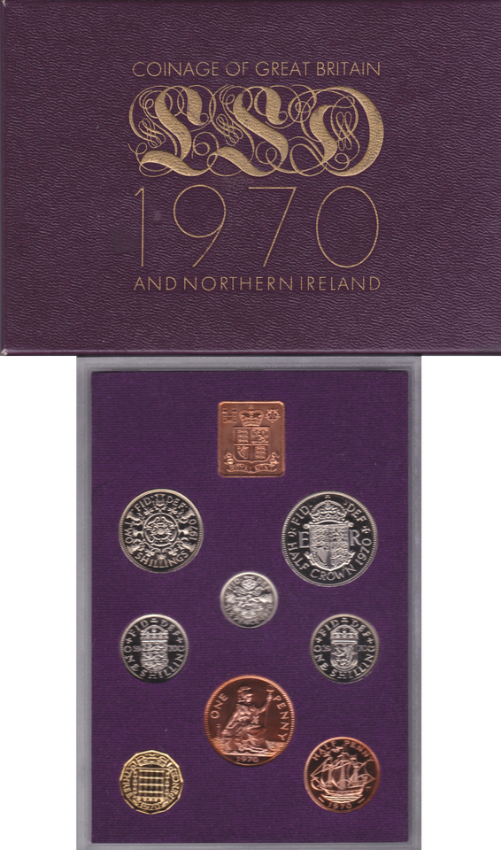 ROYAL MINT PROOF COIN YEAR SETS 1970 TO 1982 BIRTHDAY COIN YEAR SET ...