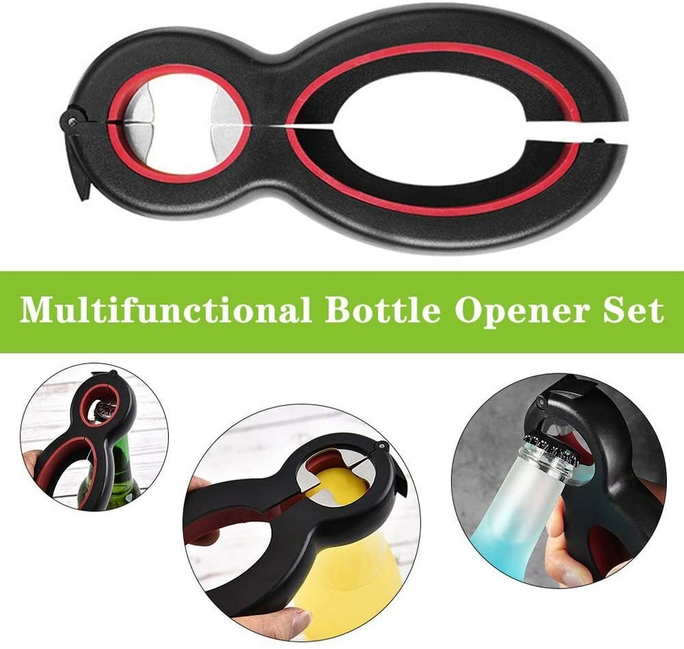 Multi Purpose Jar Opener All sizes Bottle Opener for Jars Soda Can Wine ...