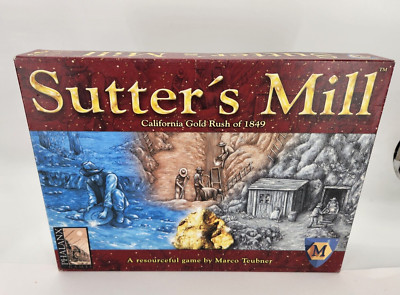Sutter's Mill Board Game Gold Rush 1849 Mayfair Phalanx Games Complete ...