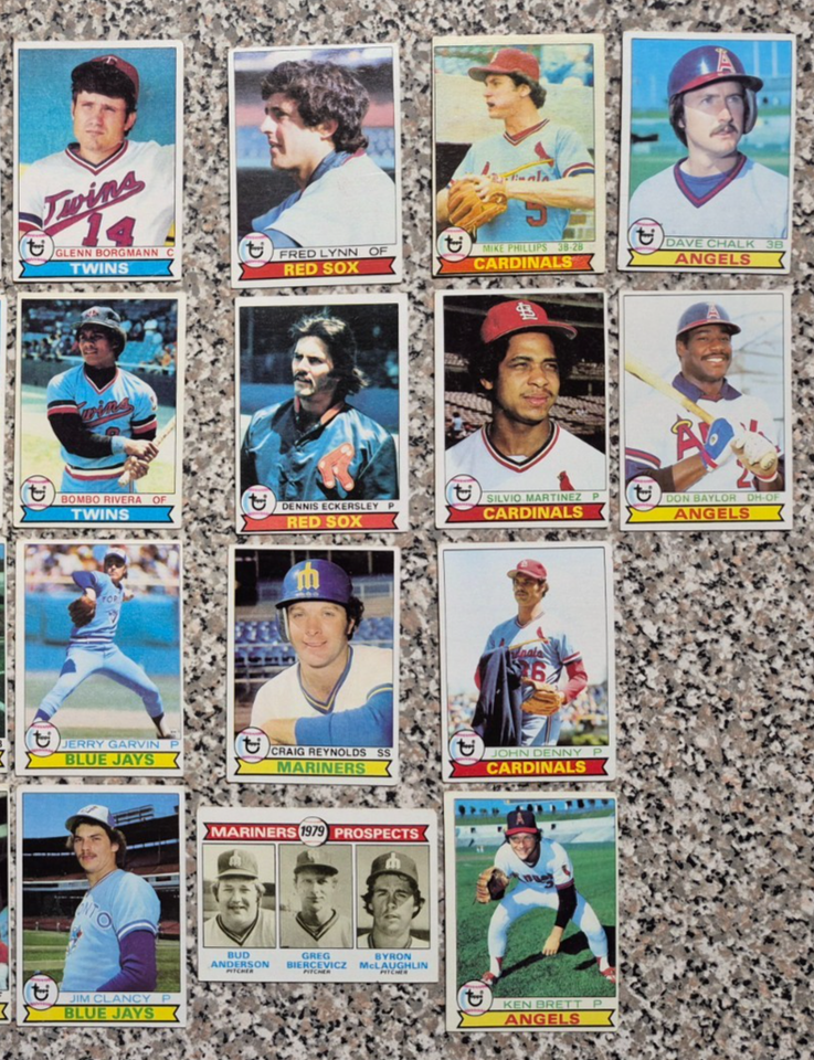 Topps Baseball Sports Trading MLB Card 30 Card Lot Old Vintage 1979 No ...