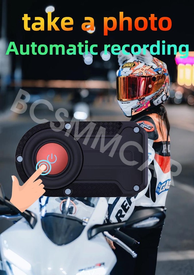 Motorcycle Video Recorder Waterproof Dash Cam For Long Distance Cycling ...