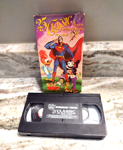 25 Classics All Star Cartoons Volume II 3 Hours of Color Cartoons VHS ...