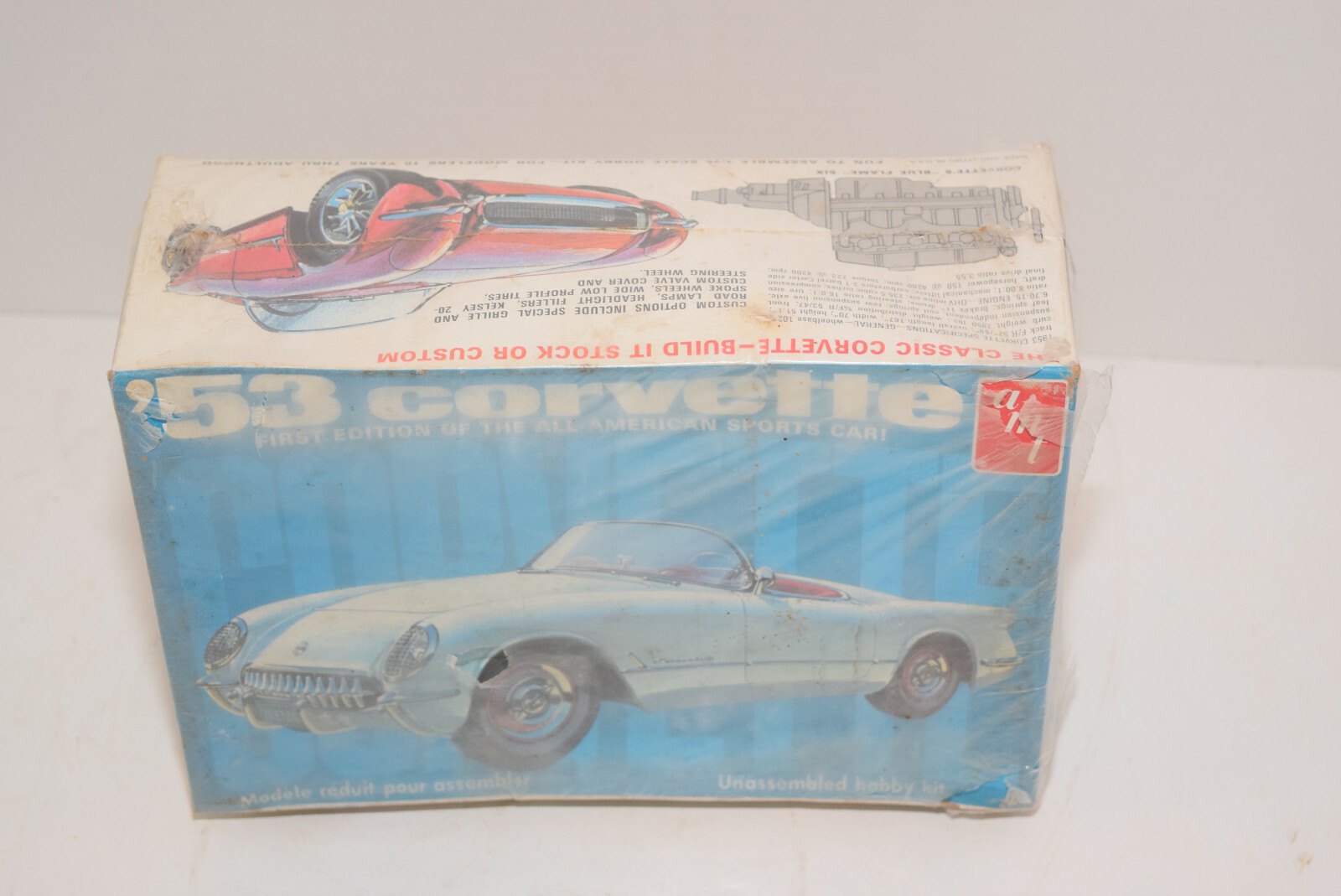 Vintage AMT 1953 Chevrolet Corvette Model Kit No. T310 - 1:25 Scale | eBay