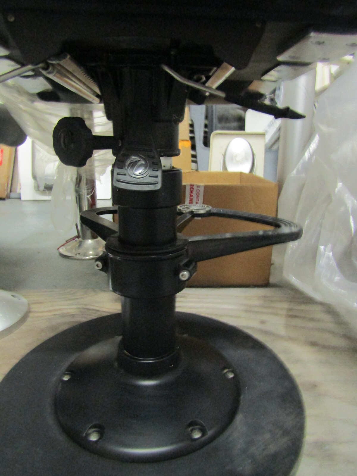 POMPANETTE HELM SEAT w/ PEDESTAL and FOOTREST - BLACK | eBay