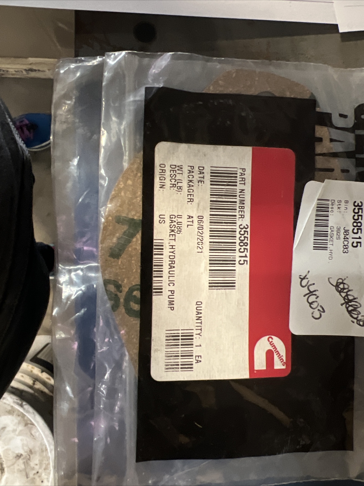 CUMMINS Hydraulic Pump Gasket 3558515, FREE SHIPPING | eBay