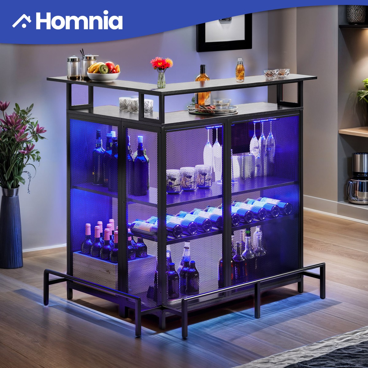 Portable Home Bars For The Glass TUTOTAK Bar Cart, Home Bar Serving