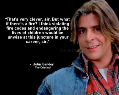 JOHN BENDER BREAKFAST CLUB QUOTE VERY CLEVER SIR PUBLICITY PHOTO ALL ...