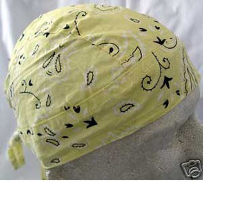 PAISLEY DOO RAG FITTED COTTON BANDANA TIES Do Du Hav A Danna Tie Skull ...