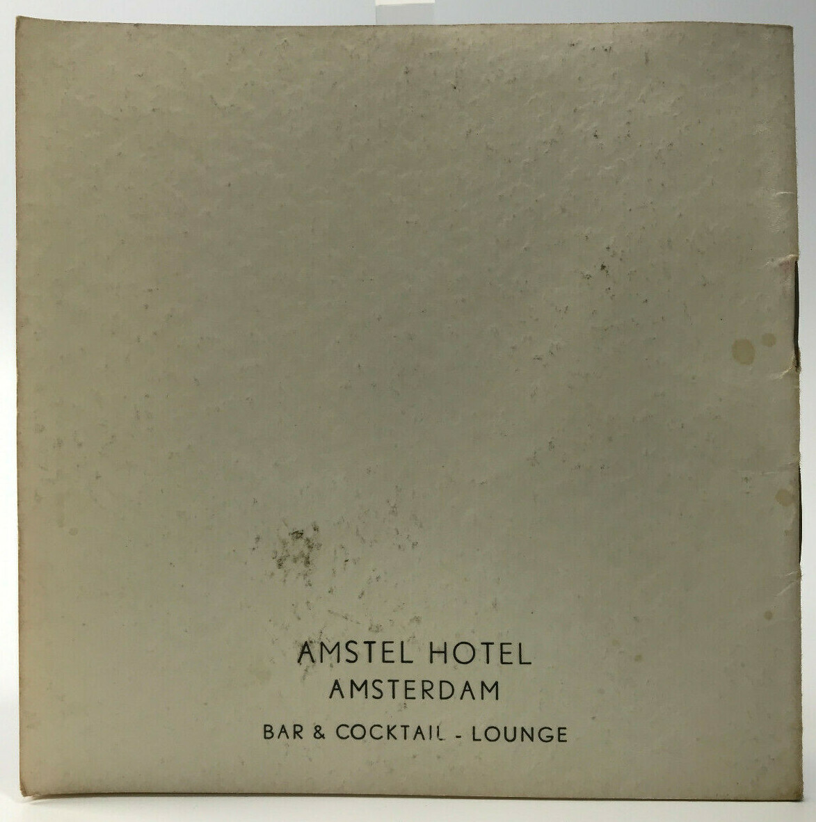 Amstel Hotel Amsterdam Bar & Cocktail Lounge VTG Drinks Menu MCM Mid ...