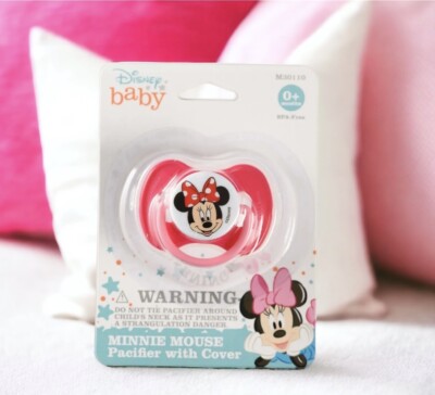 Disney Baby Minnie Mouse Pink Pacifier With Cover. New | eBay
