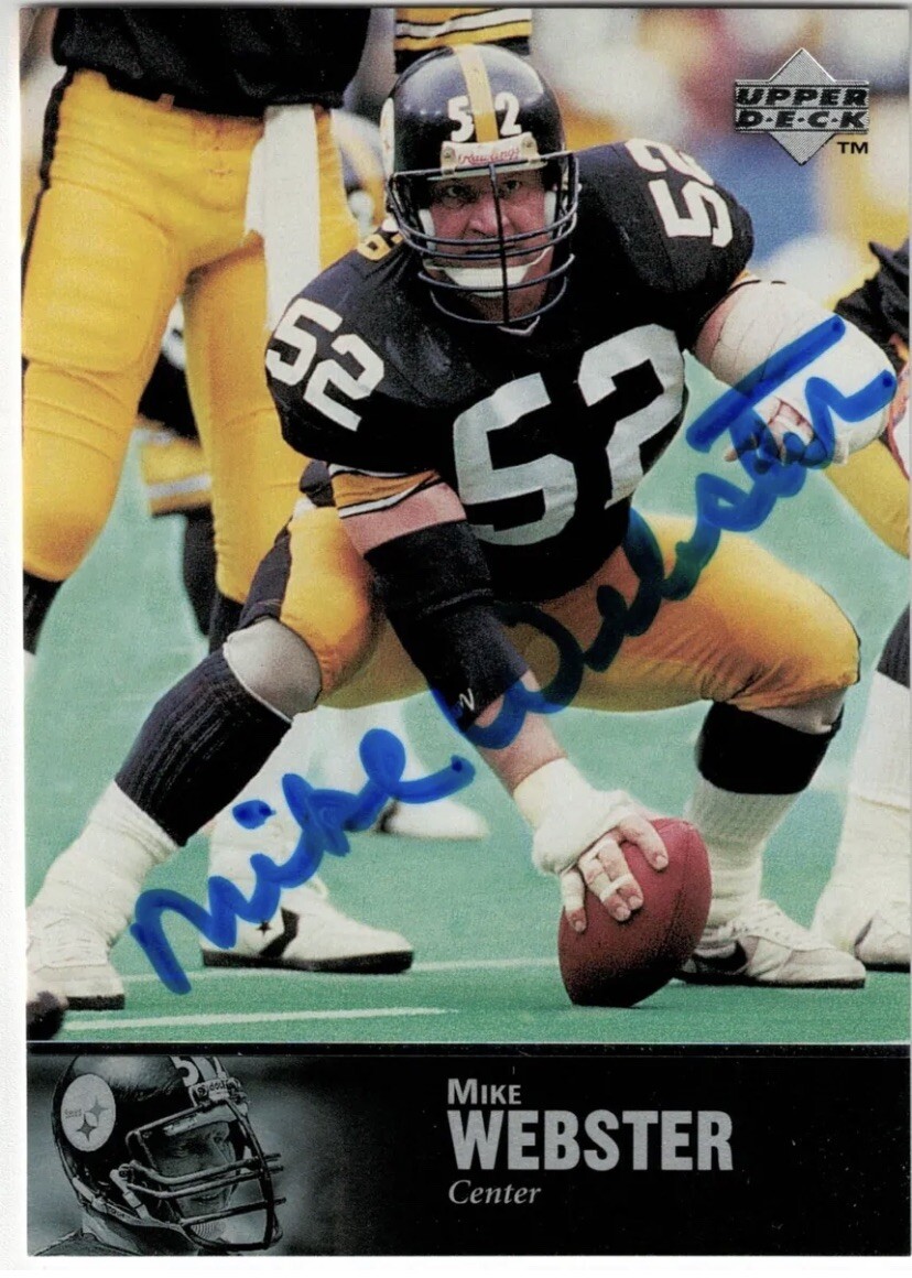 Mike Webster Pittsburgh Steelers Upper Deck 1997 Legends Auto Autograph ...