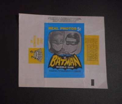 1966 BAT LAFFS BATMAN CARD WAX PACK WRAPPER TOPPS (HEADDRESS AD) | eBay