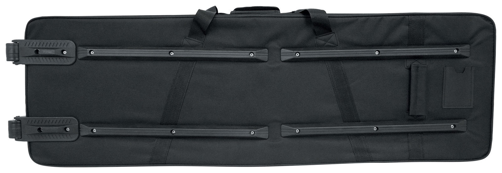 Rockville Rolling Bag 61-Key Slim Keyboard Case w/Wheels+Trolley Handle ...