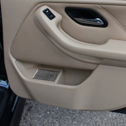 2Pcs Carbon Fiber Interior Rear Door Ashtray Cover Trim for BMW 5 ...