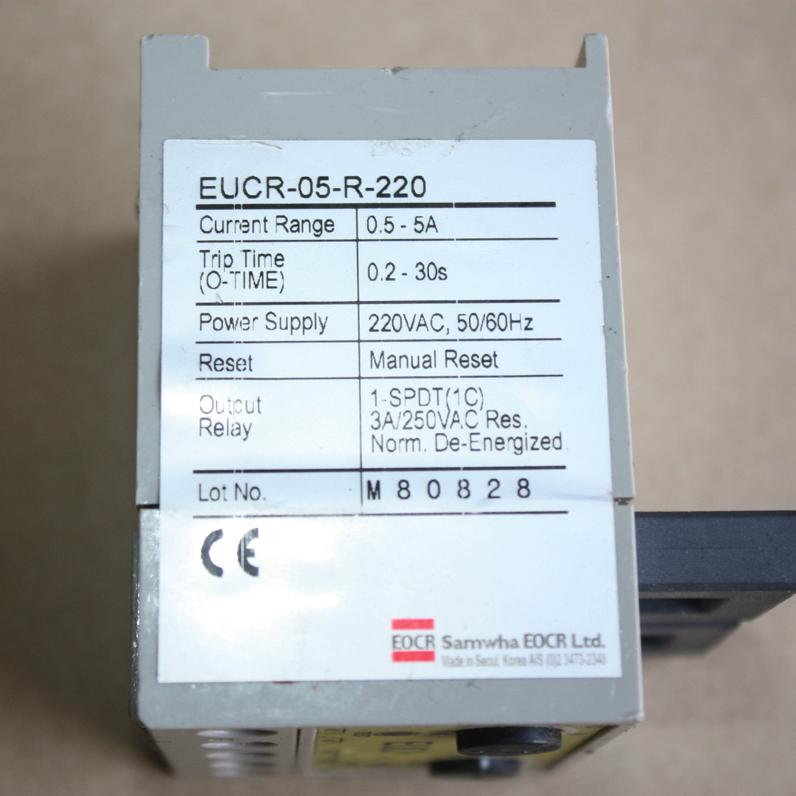 Schneider Electronic Undercurrent Protection Relay EUCR-05RM7DMQ EUCR ...