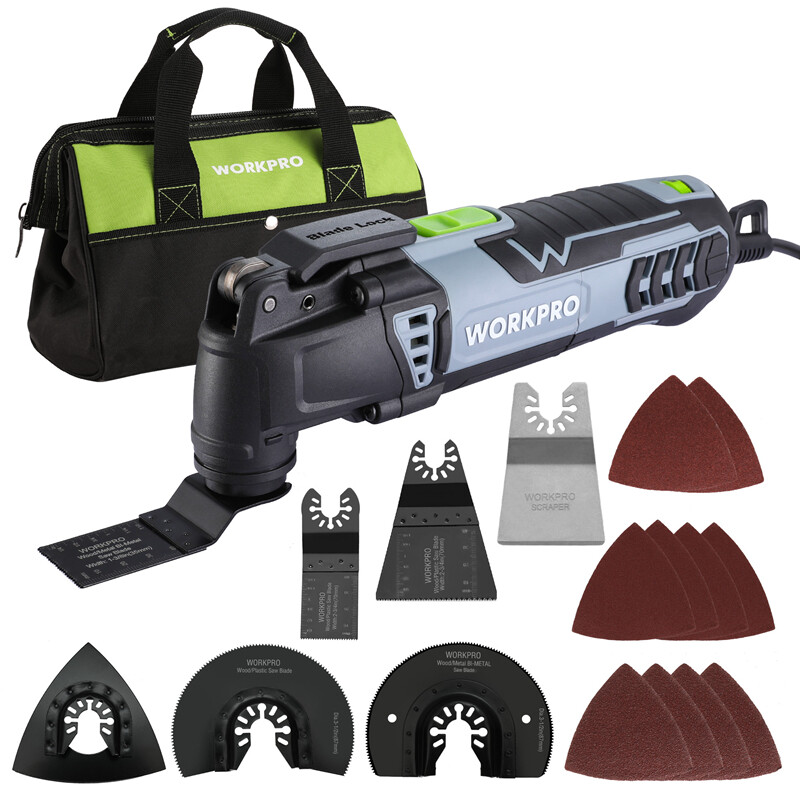 WORKPRO Oscillating Multi-Tool Kit 3.0Amp Corded Replaceable ...