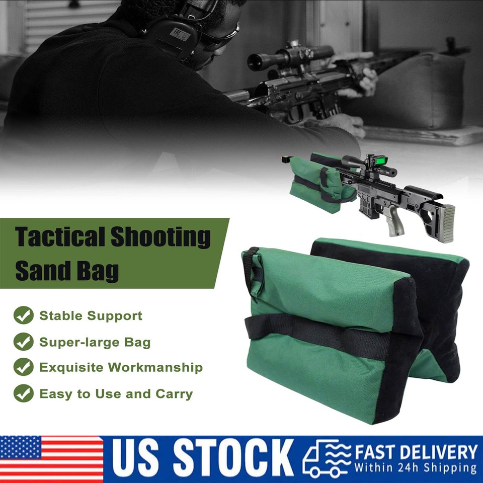 Tactical Shooting Gun Rest Bench Front&Rear Stand Bag Hunting Combo Set ...