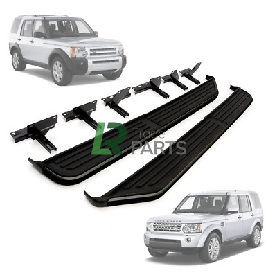 LAND ROVER DISCOVERY 3 & 4 NEW BLACK EDITION SIDE STEPS, RUNNING BOARDS ...