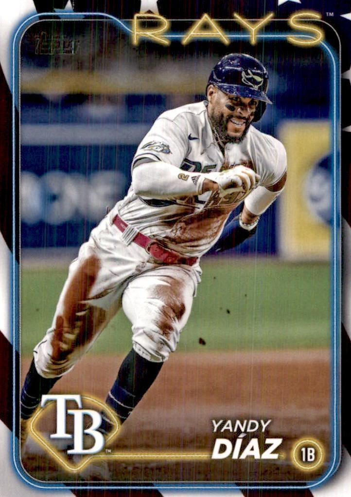 2024 Topps Series 1 - Yandy Diaz #52 Independence Day /76 for sale ...