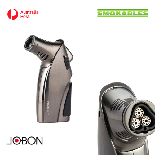 JOBON Metal Outdoor Windproof Triple Jet Adjustable Flame Lighter Jobon ...