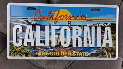California License Plate Novelty The Golden State | eBay
