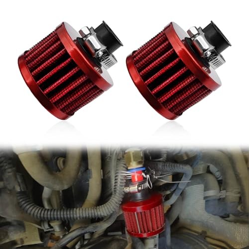 12mm High Flow Crankcase Breather & Air Filter Kit for Universal Cars ...