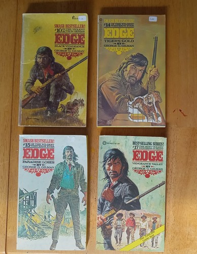 Edge by George G. Gilman Lot of 4 - #10, 14, 15 & 17 -All Very Good ...