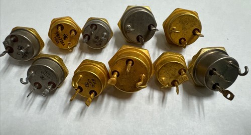 Texas Instruments Lot Of 10 Various Transistor Gold - OEM Vintage Parts ...