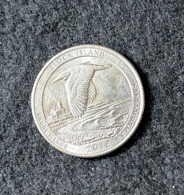 2018 D BLOCK ISLAND WILDLIFE QUARTER Average Circulated Free Shipping ...