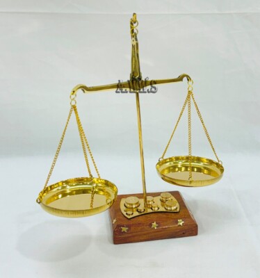 balance scale square shape showpiece Brass Weighing Scale | eBay