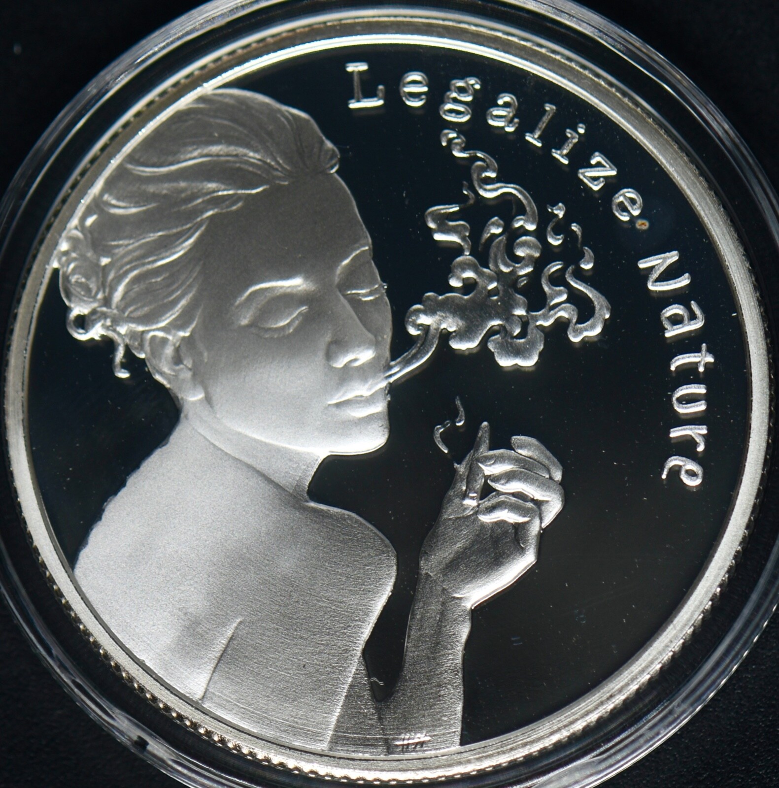 2015 Silver Shield 1 ozt Silver Proof Legalize Nature Box+COA ...