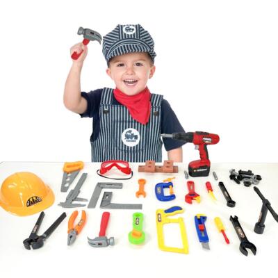 Children Pretend Tools Kit ToolSet 37 Pcs Accessories Kids Toy Gift for ...
