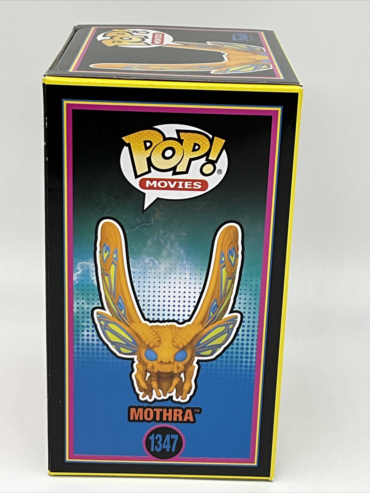 Funko Pop! Movies #1347 Godzilla MOTHRA (Black Light) EE Exclusive w ...