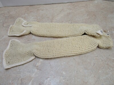 British Military Wool Wristlets Fingerless Gloves 1952 Size 1 Small WW2 ...