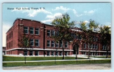 HURON, South Dakota SD ~ HURON HIGH SCHOOL Beadle County c1910s ...